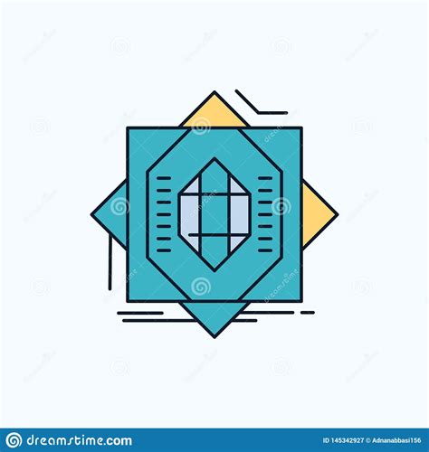 Abstract Core Fabrication Formation Forming Flat Icon Green And
