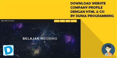Desain Website Company Profile HTML CSS Keren Dunia Programming