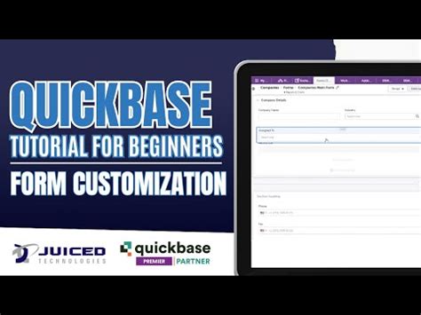 How To Create And Customize Forms In Quickbase YouTube
