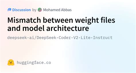 Deepseek Aideepseek Coder V2 Lite Instruct · Mismatch Between Weight Files And Model Architecture