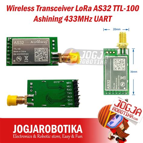 Jual Wireless Transceiver Lora As32 Ttl 100 Ashining 433mhz Uart Lora Uart Shopee Indonesia