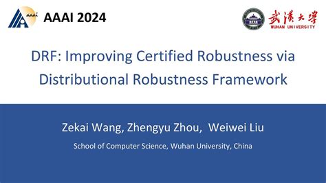 underline drf improving certified robustness via distributional