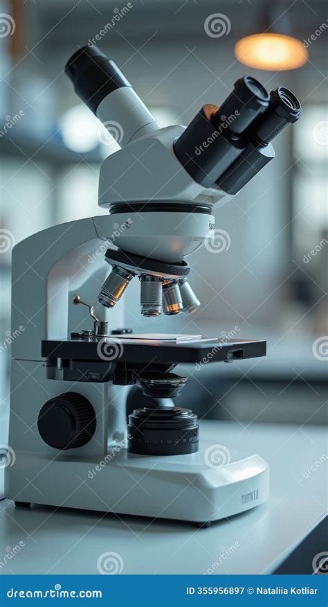 Precision Microscope In A Modern Lab Setting Stock Image Image Of Microscope Innovation