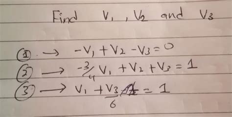 Solved Find V V And V3 1 V V2 V3 0 2 V V2 Chegg Com