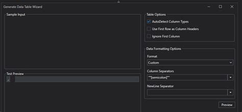 generate data table activity keep empty cells within table range