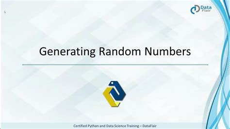 Python Generating Random Numbers Youtube