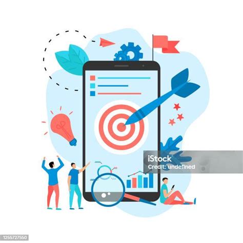 Target Dengan Panah Mengenai Target Pencapaian Gol Ilustrasi Vektor Konsep Bisnis Ilustrasi Stok