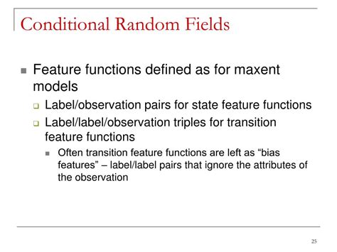 Ppt Conditional Random Fields An Overview Powerpoint Presentation