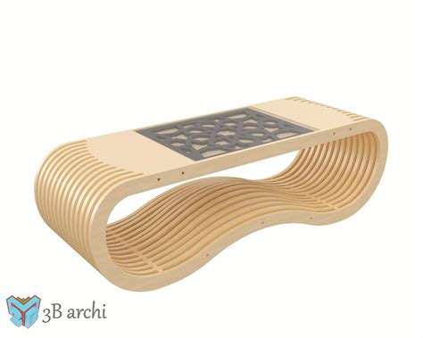 Parametric Coffee Table Modern Living Room Table Plywood Table Plans