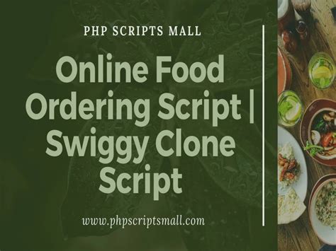 ppt online food ordering system php scripts mall powerpoint