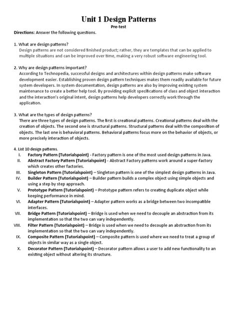 se 2 unit 1 design patterns 1 pdf object computer science