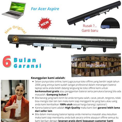 Jual Baterai Acer Aspire V5 471G Original Battery Shopee Indonesia