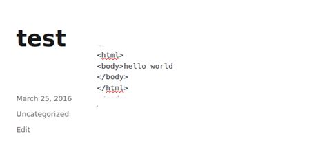 Formatting How To Display Html Code Normally Wordpress Development Stack Exchange