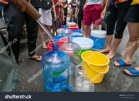 Waiting In Line For Water Over 5782 Royalty Free Licensable Stock