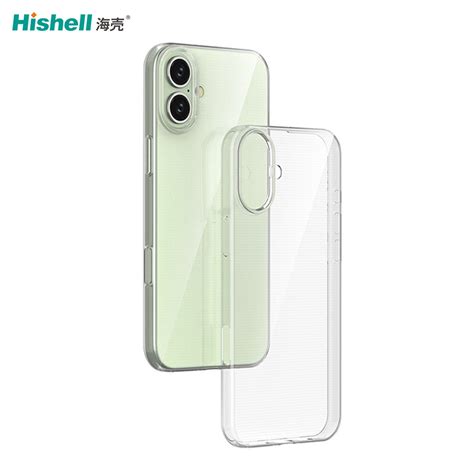 China Iphone 16 Plus Slim Crystal Clear Tpu Rubber Flexible Soft Skin