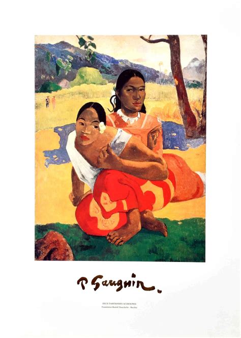 Paul Gauguin Two Tahitians Ii Art Print — Poster Plus