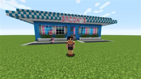 60´s Diner Restaurant Restaurante Rockabilly Tutorial Minecraft