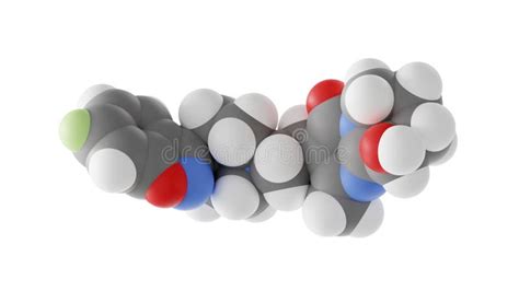 Paliperidone Molecule Atypical Antipsychotic Molecular Structure