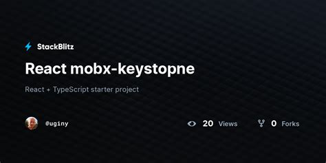 react mobx keystopne stackblitz