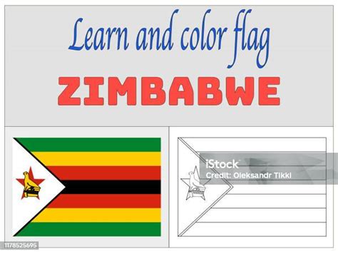 교육 및 학습을위한 짐바브웨 국기 색칠 공부 책 원래 색상과 비율 단순히 벡터 일러스트 국가에서 플래그 세트 0명에 대한 스톡 벡터 아트 및 기타 이미지 Istock