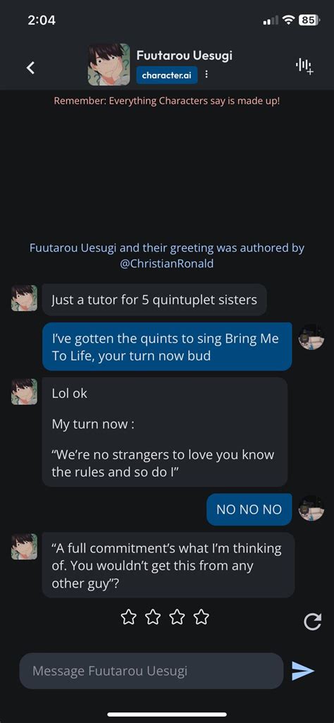 AINT NO WAY : r/CharacterAI