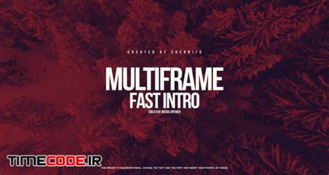 دانلود پروژه آماده پریمیر وله موسیقی multiframe intro تایم کد