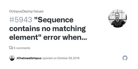 Sequence Contains No Matching Element Error When Calling Octoexe