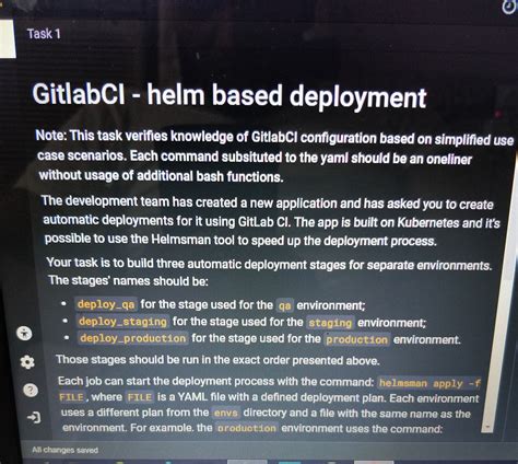 Gitlabci Helm Based Deployment Note This Task
