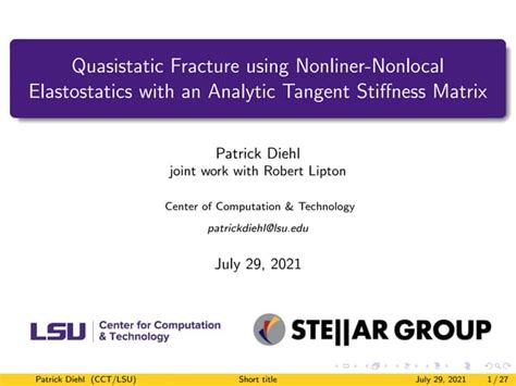 Quasistatic Fracture Using Nonliner Nonlocal Elastostatics With An