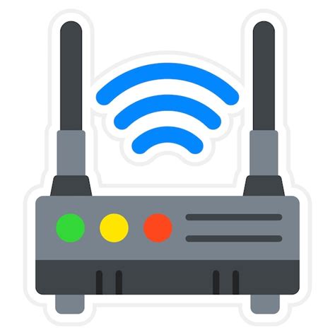 Premium Vector Wireless Router Icon