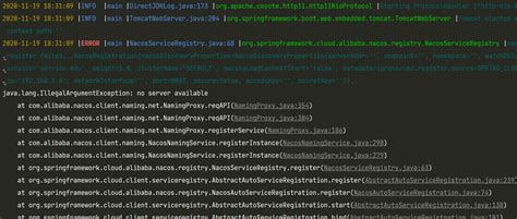编译nacos，解决no server available 以及 failed to req api nacos v1 ns