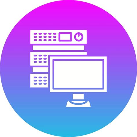 Premium Vector Dedicated Server Icon