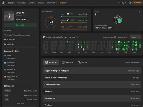 Leetcode Problemsolving Softwareengineering Continuouslearning