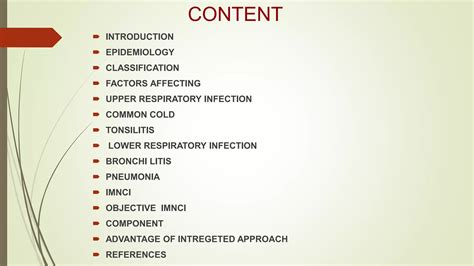 Acute Respiratory Infection And Imnci Pptx