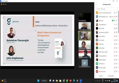 Industry Expert Session On “what It Takes To Become An Entrepreneur” Isbr Blog