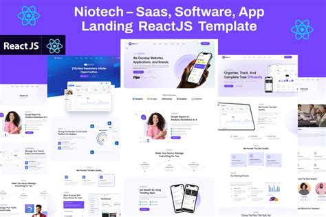Niotech Saassoftwareapp Landing Reactjs Template Site Templates