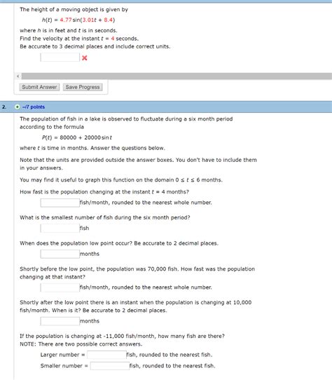 solved the height of a moving object is given by h t 4 77