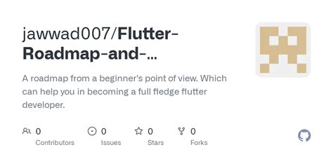 Github Jawwad Flutter Roadmap And Resources Guide A Roadmap From A Beginner S Point Of