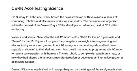 CERN Accelerating Sciencecvmwi Pdf Pdf DocDroid
