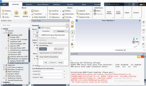Error During Edem Fluent Coupling Altair Community