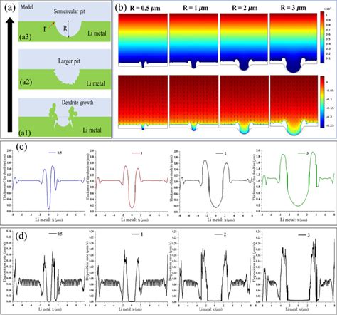 Dendrite Morphologies Of Different Pit Sizes A Schematic Diagram Of