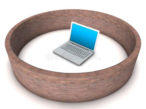 Firewall Concept Stock Illustration Illustration Of Accessibility