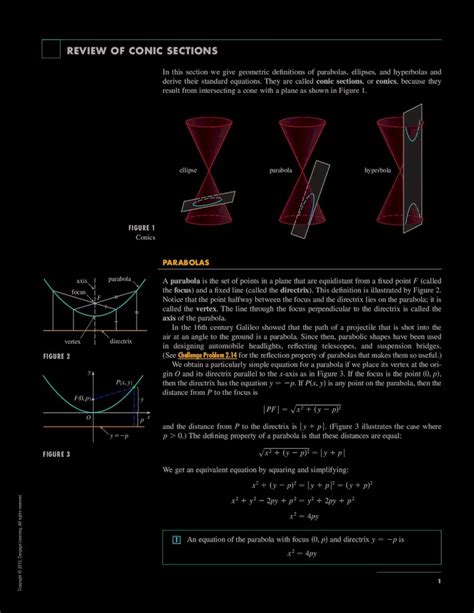 PDF REVIEW OF CONIC SECTIONS Applied Mathematics PDF FileREVIEW OF CONIC SECTIONS