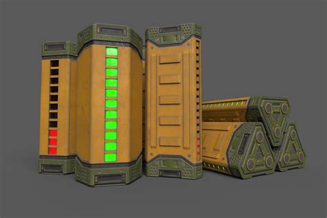 Sci Fi Power Battery 3d Props Unity Asset Store