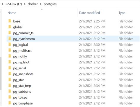 Using Docker On Windows To Have Persistent Postgresql Settings And