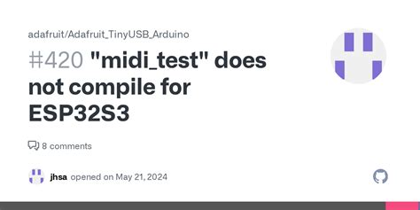 midi test does not compile for esp32s3 · issue 420 · adafruit