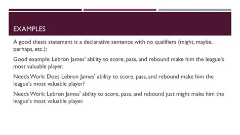 How To Write A Strong Thesis Ppt Download