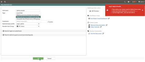 Technical Tip Skipping The Input Value Is Invali Fortinet Community