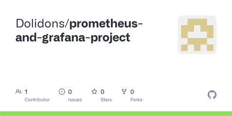 github dolidons prometheus and grafana project