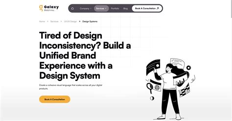 design system development services galaxy weblinks